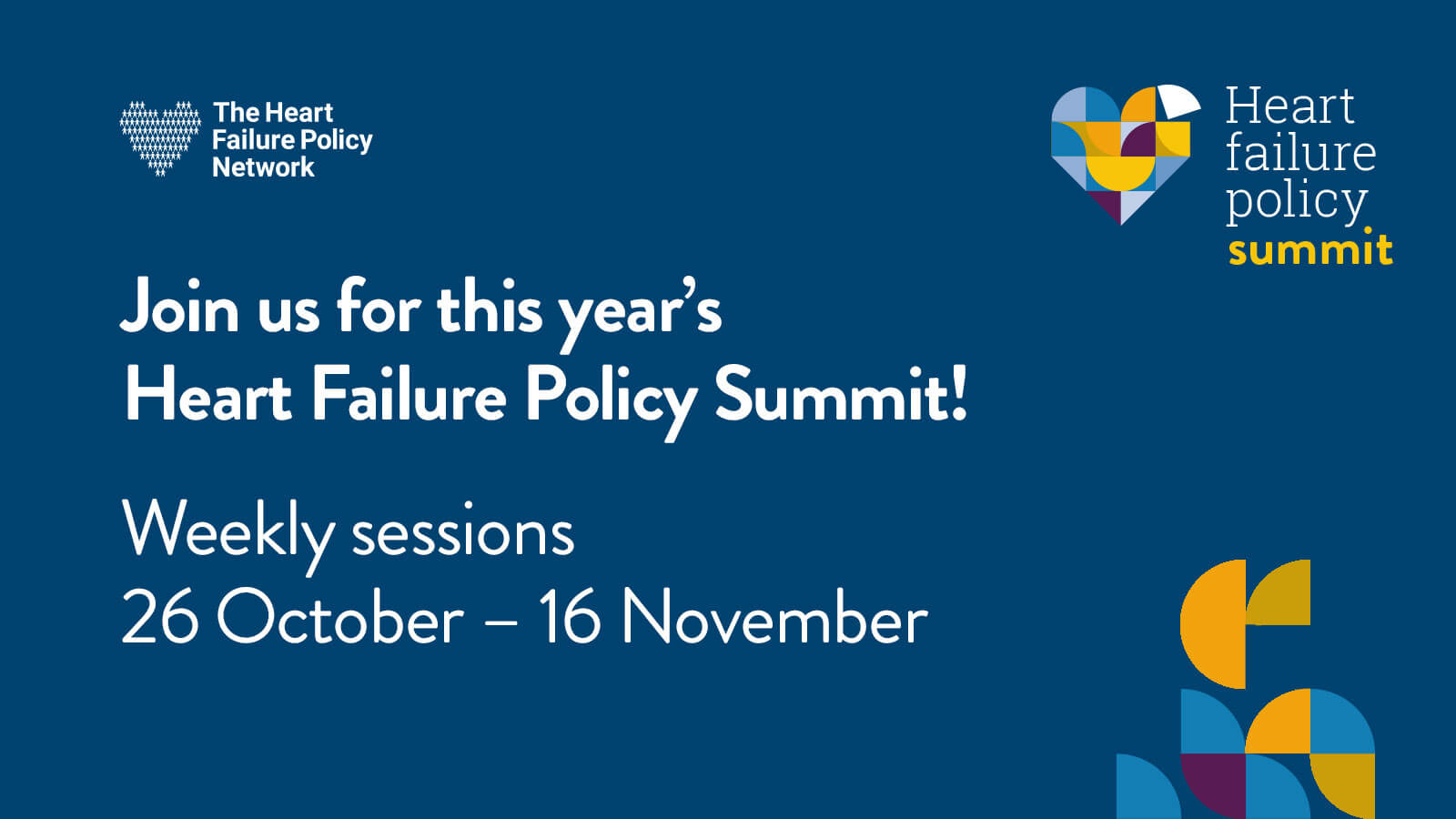 Register now for the Heart Failure Policy Summit 2022 - The Heart ...